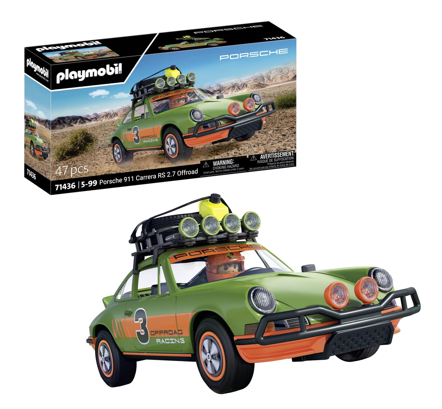 Playmobil 71436 Porsche 911 Carrera RS 2.7 Off-Road Edition, thrilling ...