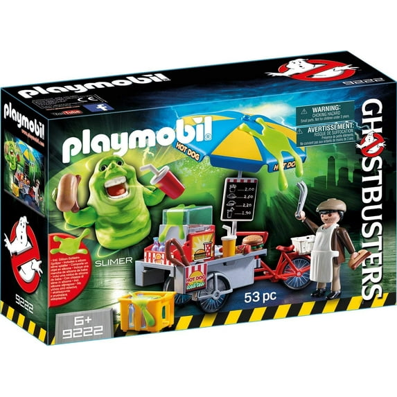 PLAYMOBIL Slimer Toy with Food Set & Hot Dog Stand - Walmart.com