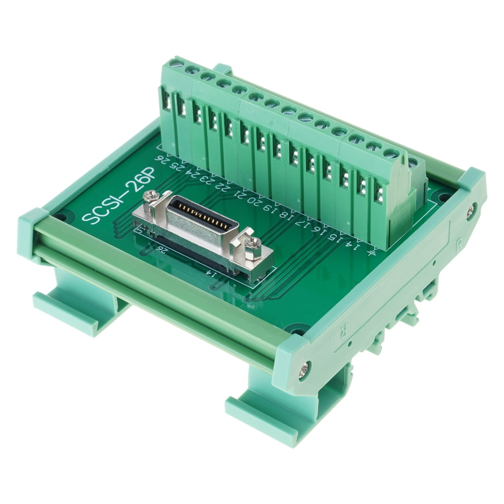 PLC Interfaces Board with SCSI Female Header, Easy Installs Rail ...