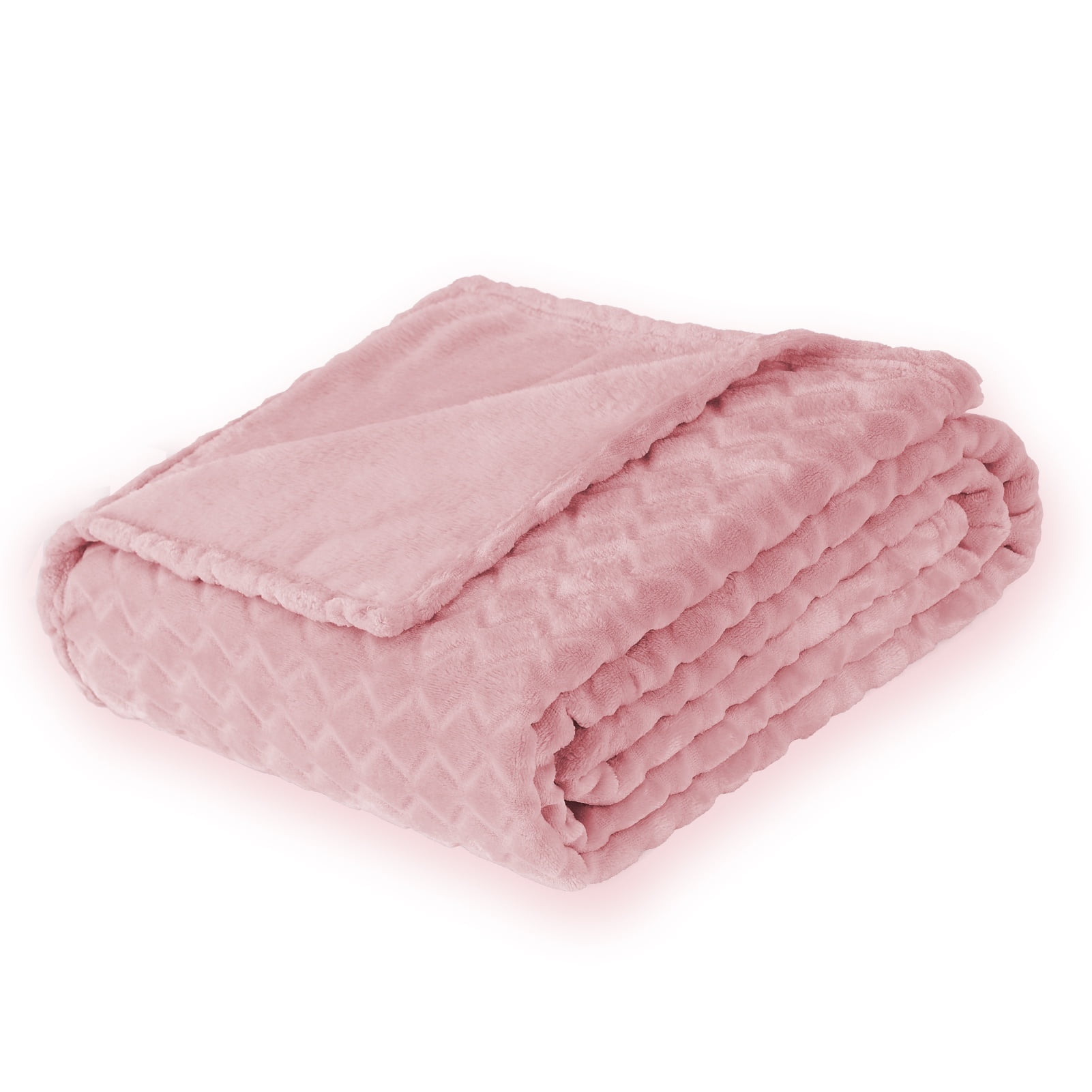 PLEASANT BOULEVARD | Super Soft FleeceThrow Blanket Velvet Wave Pattern ...