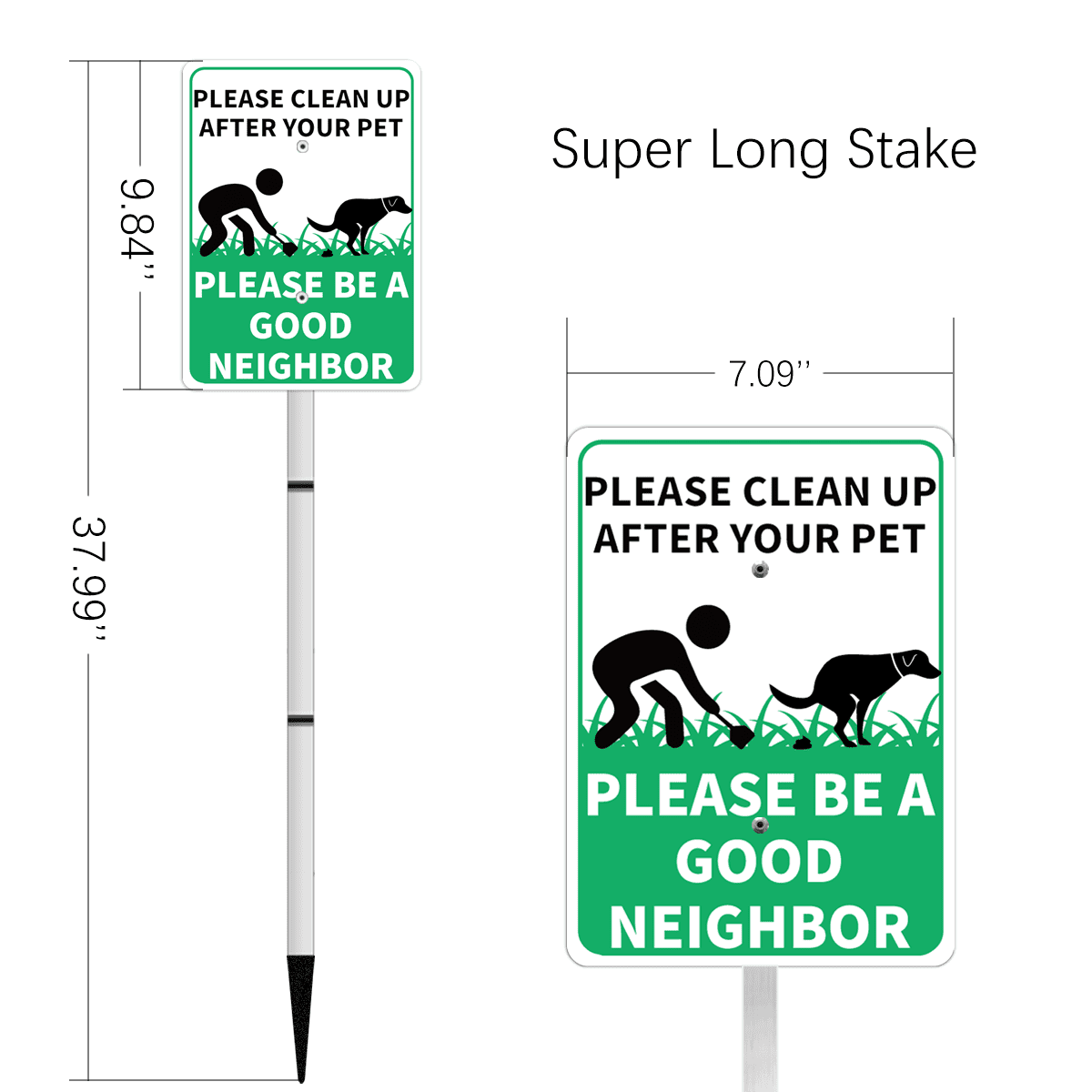 PLEASE CLEAN UP AFTER YOUR PET Sign,Yard Signs With Stakes,Pick Up ...