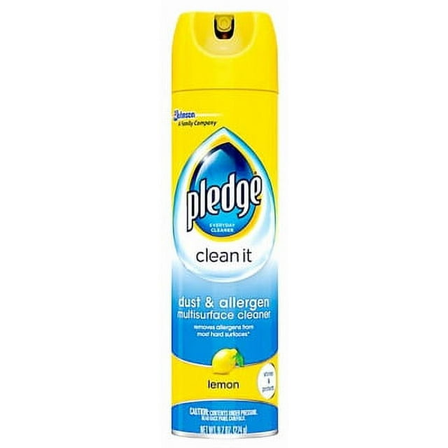 PLEDGE 77316 Furniture Polish Dust & Allergen Lemon Scent 9.7 oz Spray ...