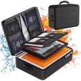 PLERISE 5200°F Fireproof & Water-Resistant Document Box with Lock, 8 ...