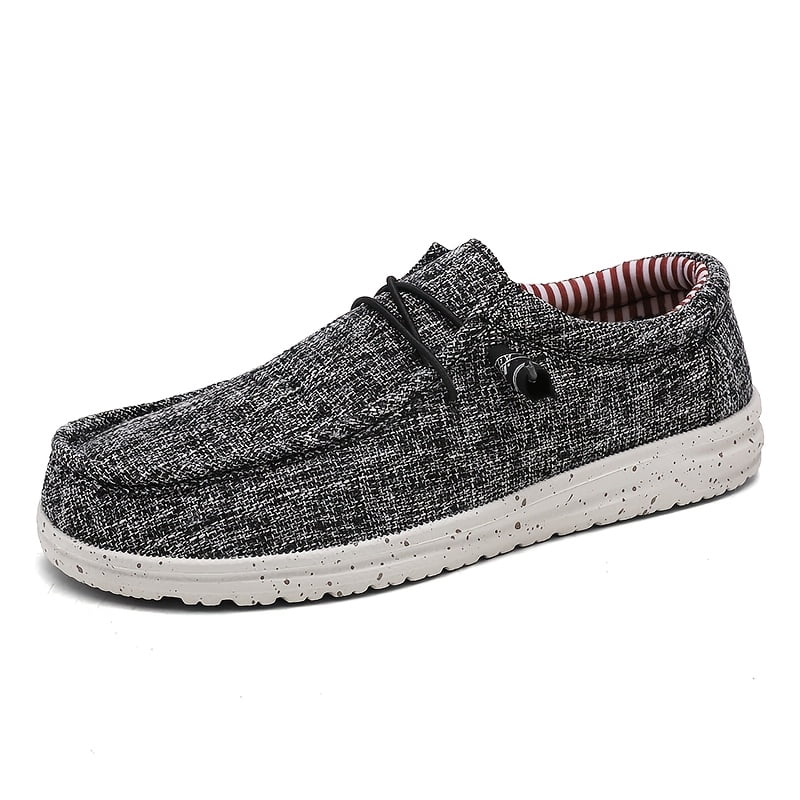 PLERISE Men’s Casual Canvas Shoes, Lightweight Comfortable Slip-On ...