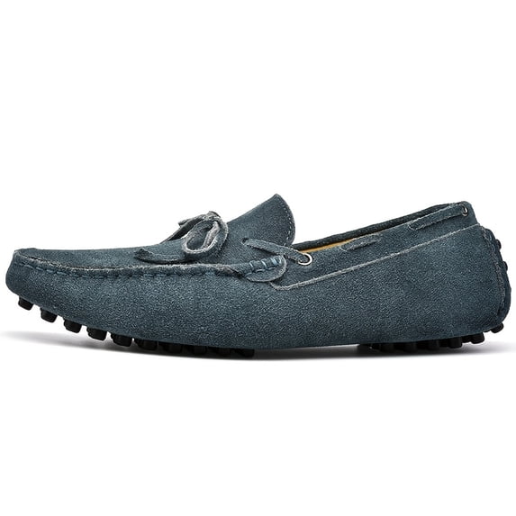 PLERISE Men’s Large-Size Handmade Loafers – Slip-On Casual Shoes for ...