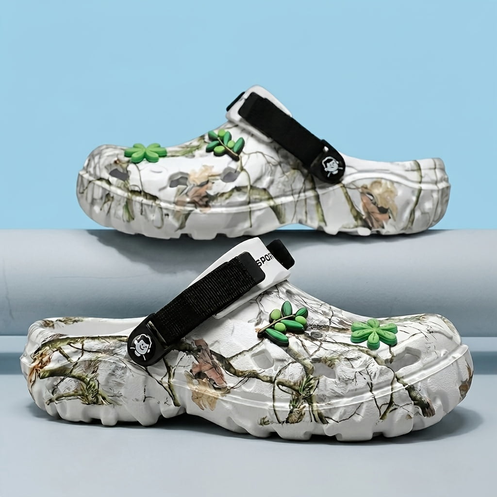 PLERISE Men’s Outdoor EVA Clogs – Lightweight Non-Slip Sandals with ...