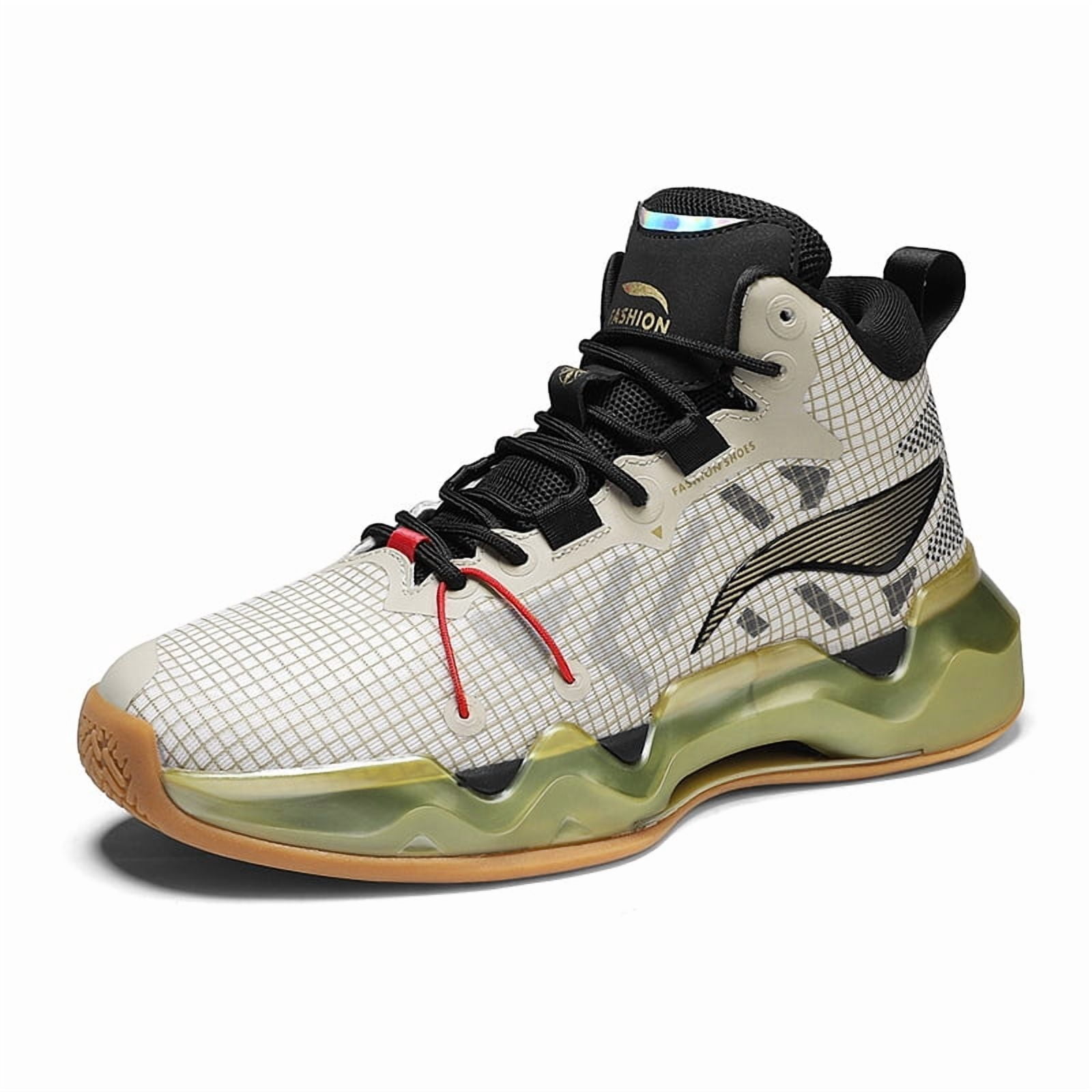 PLERISE Men's and Women's High-Top Basketball Shoes, Breathable ...
