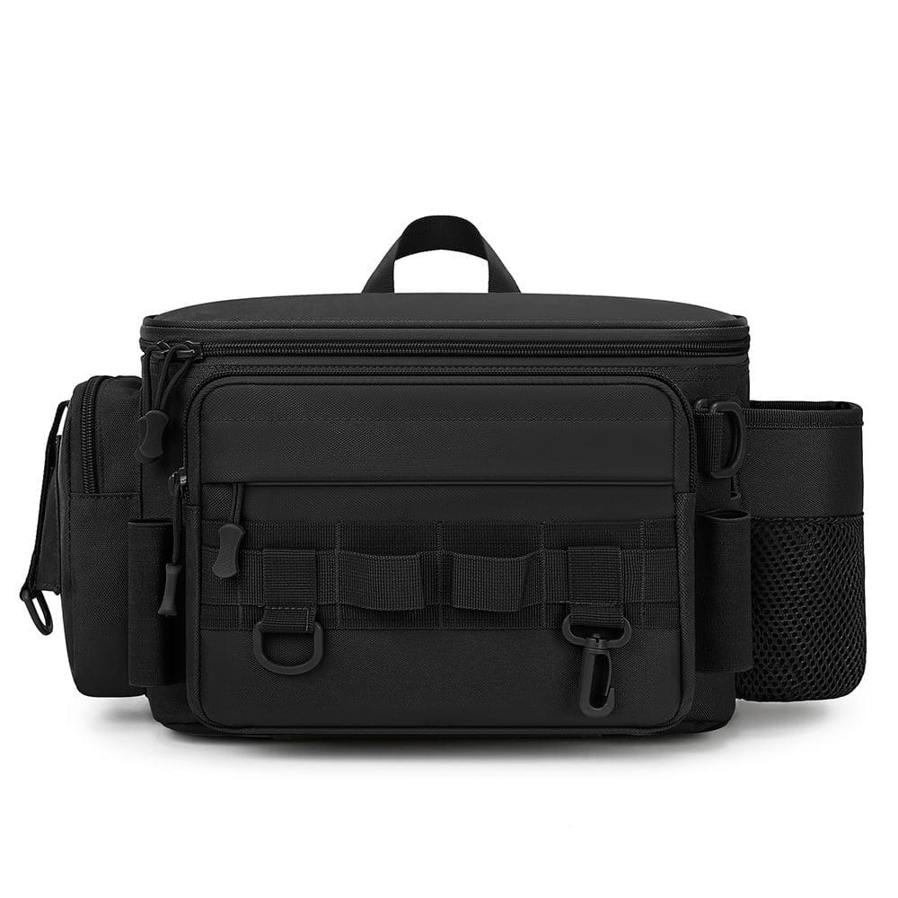 PLEUVOIR Tackle Bag, Fishing Bag with Rod Holder, Sling Fishing Pack ...