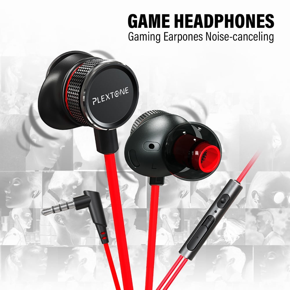 PLEXTONE G15 3.5mm Wired In-Ear Earphone Volume Control Game Headphone ...