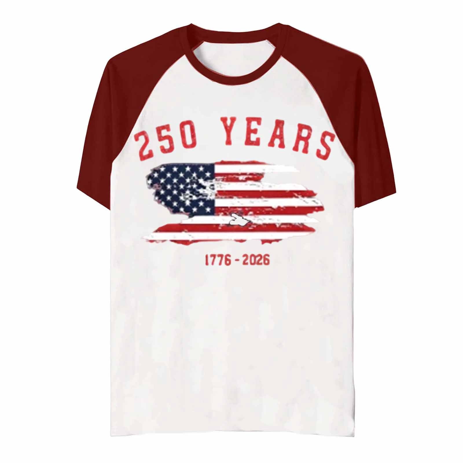 PLHWHYQ 250 Anniversary USA Kids Boys Shirt 1776-2026 250th Birthday ...