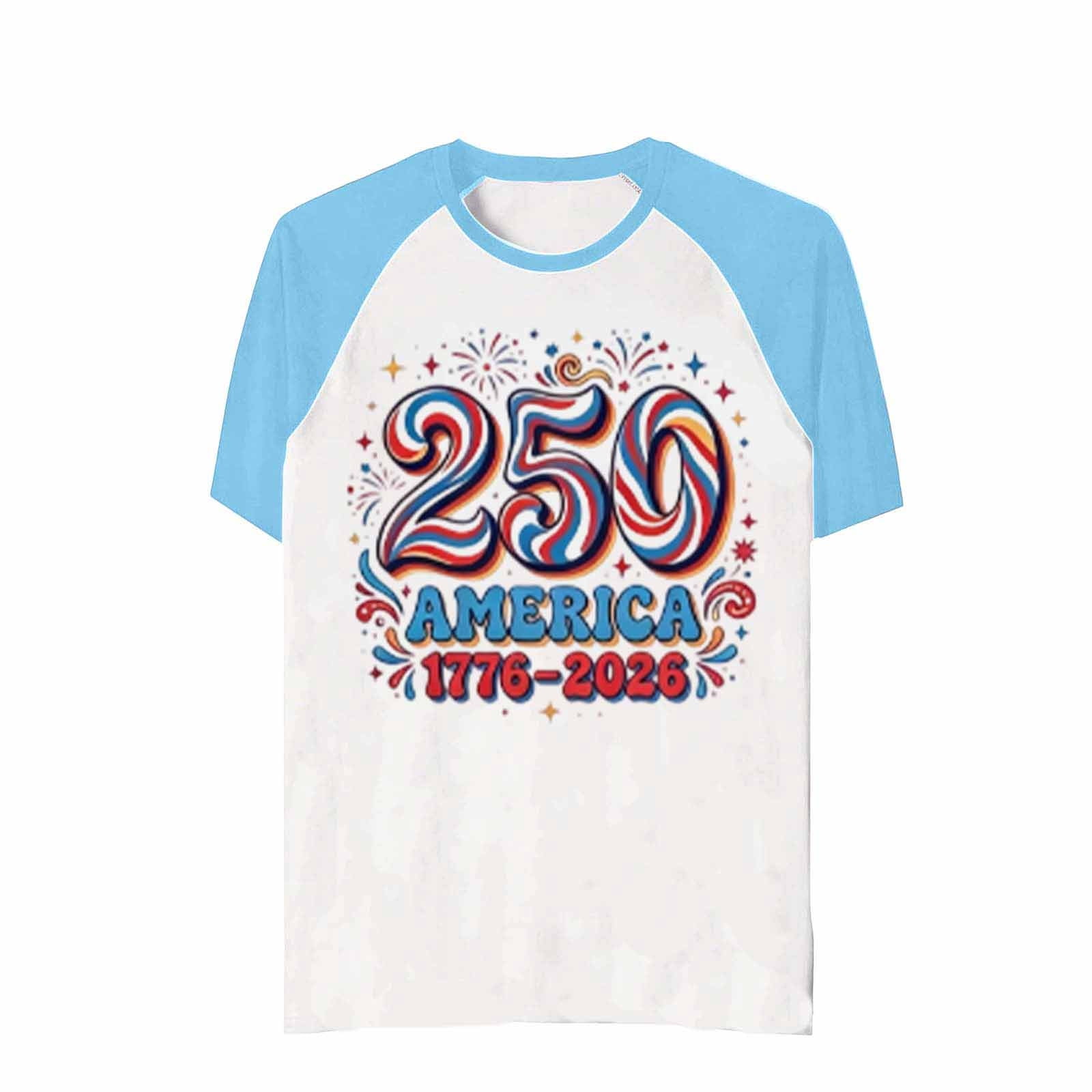 PLHWHYQ 250 Anniversary USA Kids Boys Shirt 1776-2026 250th Birthday ...