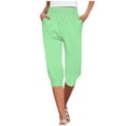 PLHWHYQ Capri Joggers for Women Drawstring High Waisted Active Jogger ...