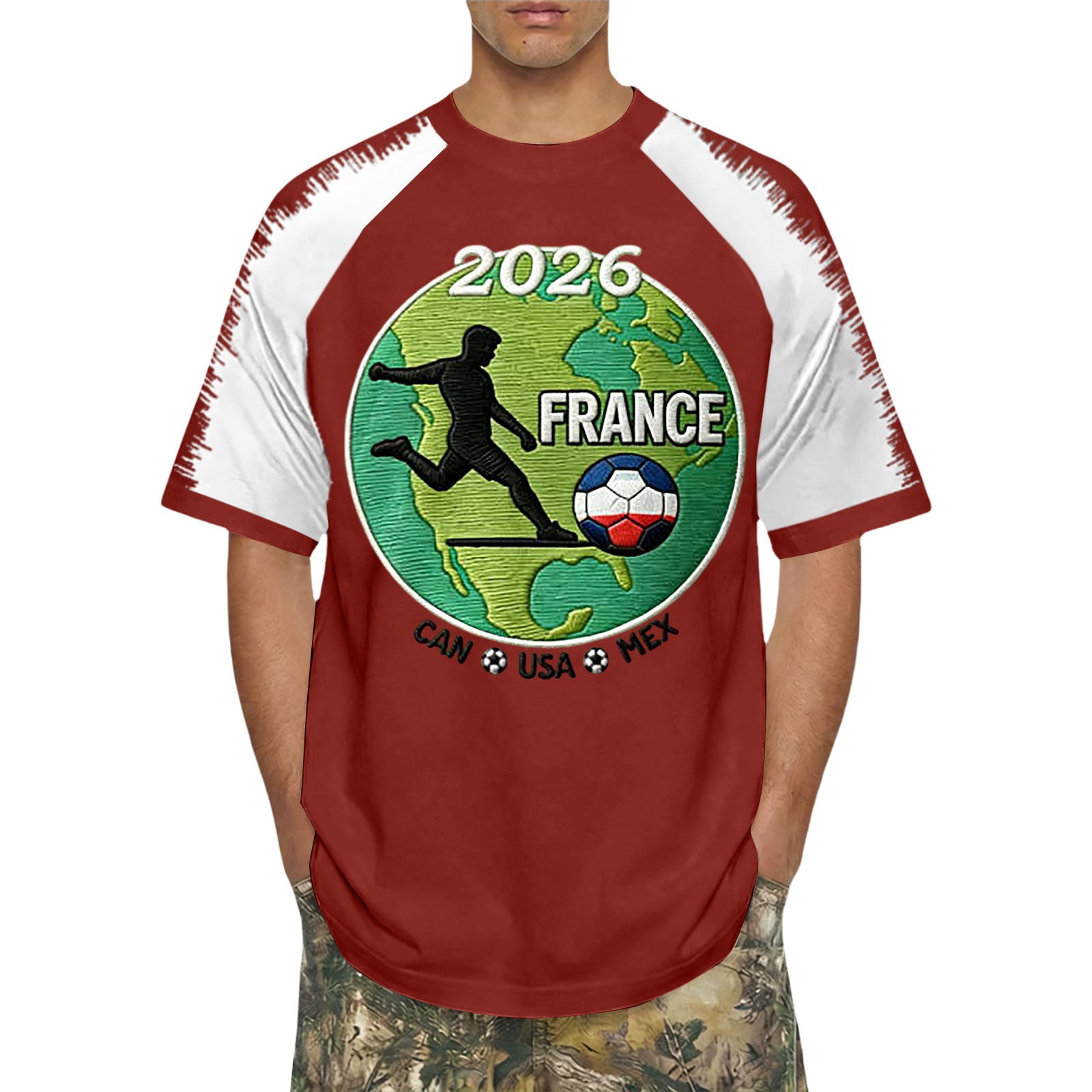PLHWHYQ Soccer Cup 2026 Shirt Men Football Soccer Funny Soccer Graphic ...