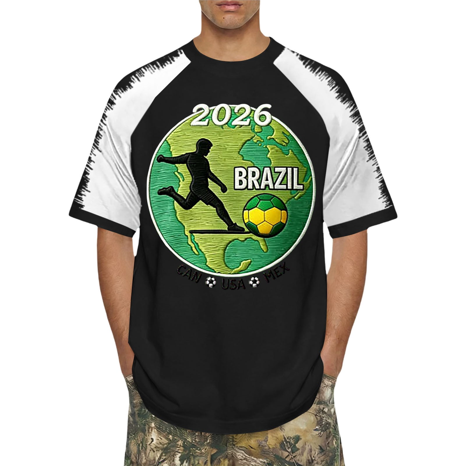 PLHWHYQ Soccer Cup 2026 Shirt Men Football Soccer Funny Soccer Graphic ...