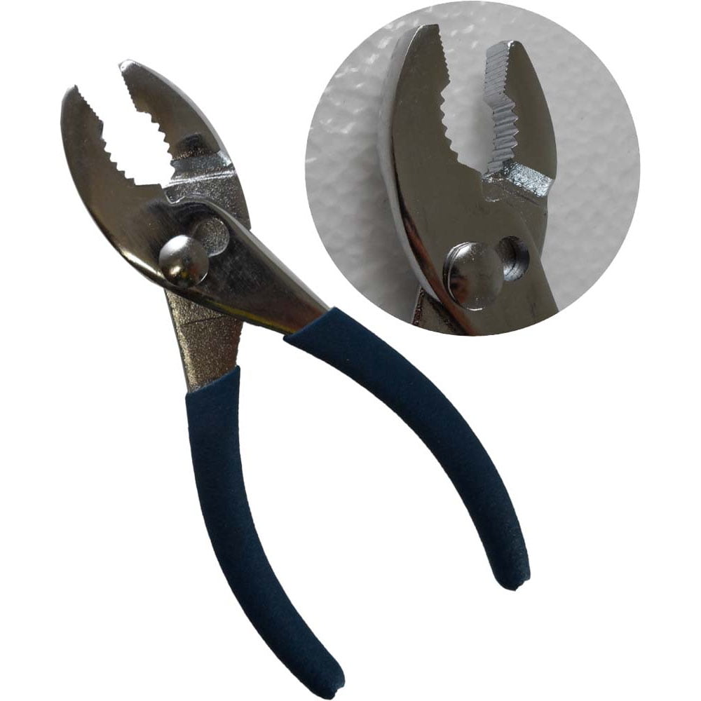 PLIER KING 6" (15.2 cm) Slip Joint Pliers | Adjustable Grip & Secure Teeth | Comfort Handle ...