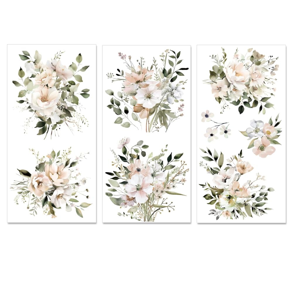 PLIGREAT 3 Sheets Rub KEF16 on Transfers for Furniture and Crafts ...