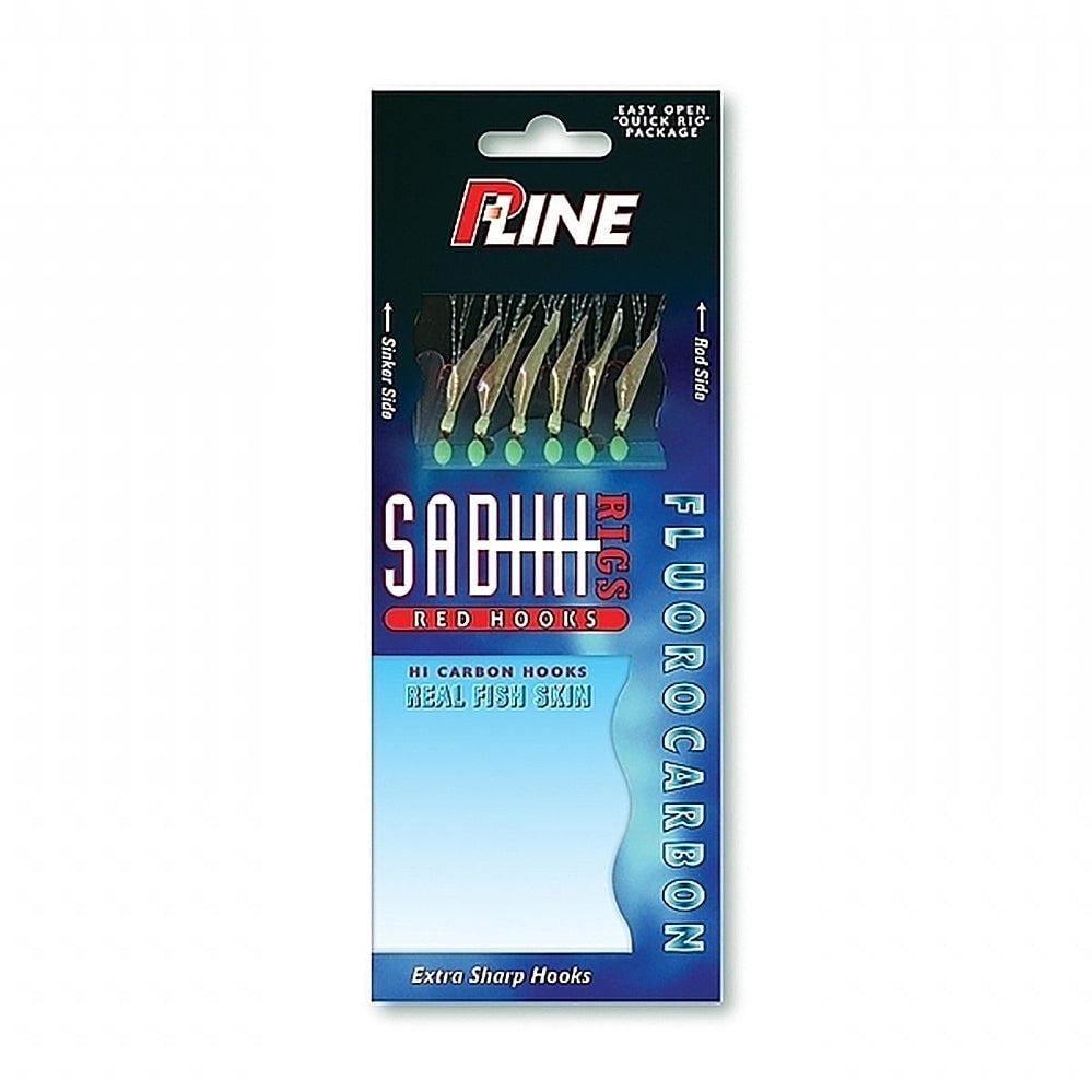 PLINE P-Line Sabiki Fluorocarbon with Red Hook 10 - Walmart.com