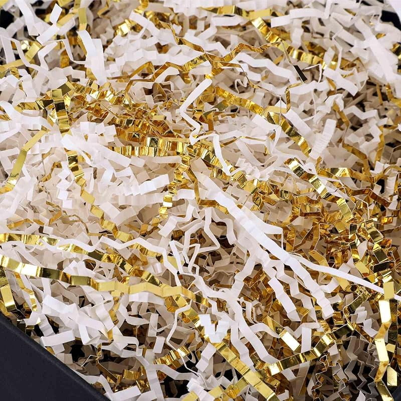 PLINJOY 4 OZ Crinkle Cut Paper Shred Filler for Gift Basket Shredded ...