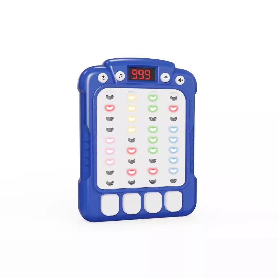 PLIOPYIK Rhythm Game Machine, Quick Push Pop Game Pop it Game Handheld Puzzle Game Machine with ...