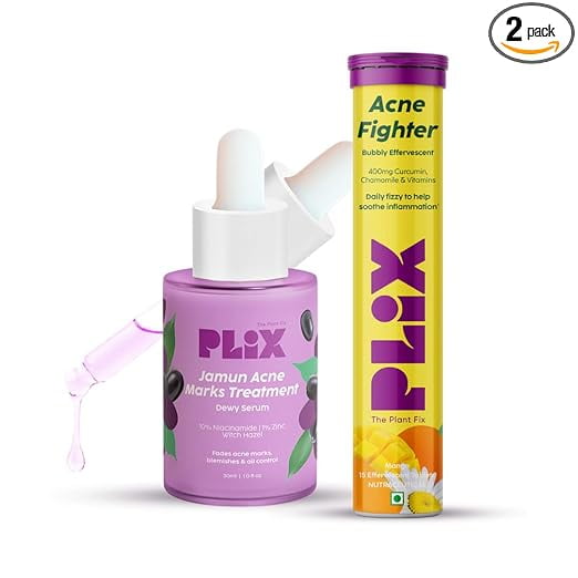 PLIX - THE PLANT FIX Acne Fighter 15 Effervescent Tablets and Jamun ...