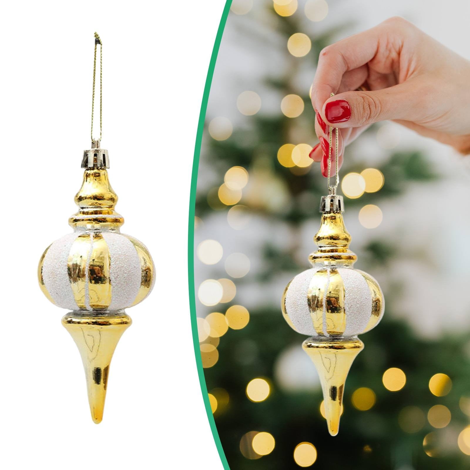 PLJFXXM 4 Pcs 5" Christmas Ball Ornaments - Shatterproof Christmas Tree ...