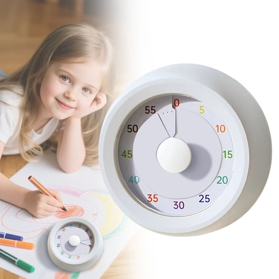 PLJFXXM 60 Minute Wind Up Timer, Visual Mechanical Timer with Loud ...