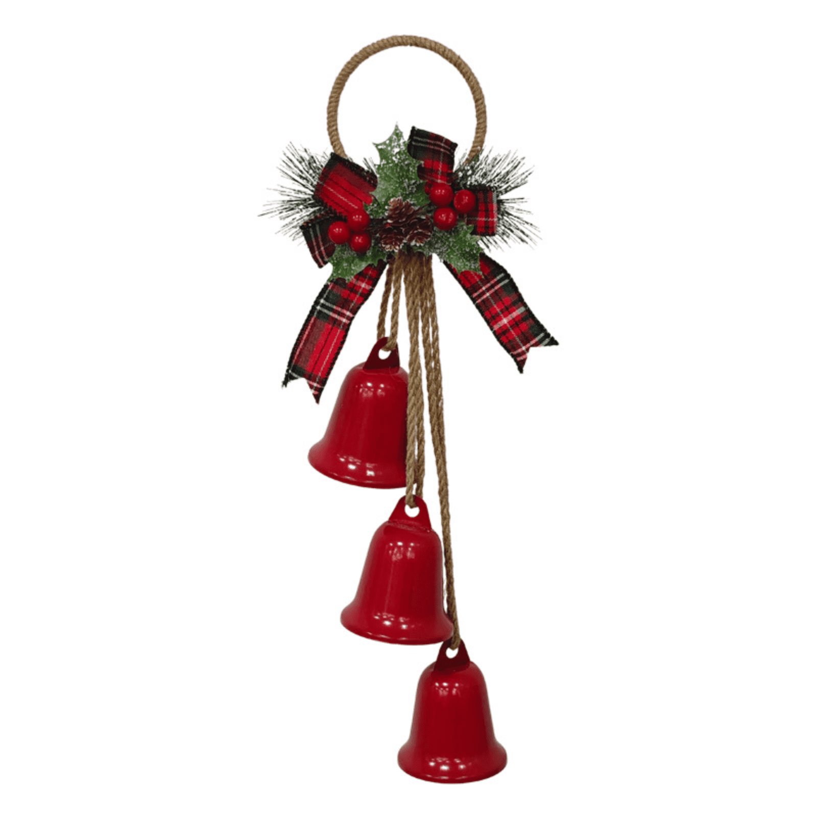 PLJFXXM Christmas Bells Decorations Brass Hanging - Rustic Xmas Bell ...