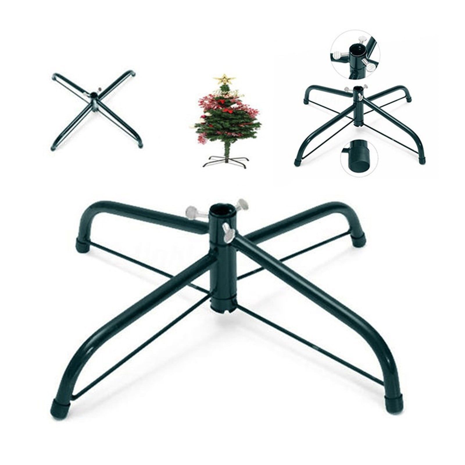 PLJFXXM Metal Folding Christmas Tree Stand – Replacement Base for ...