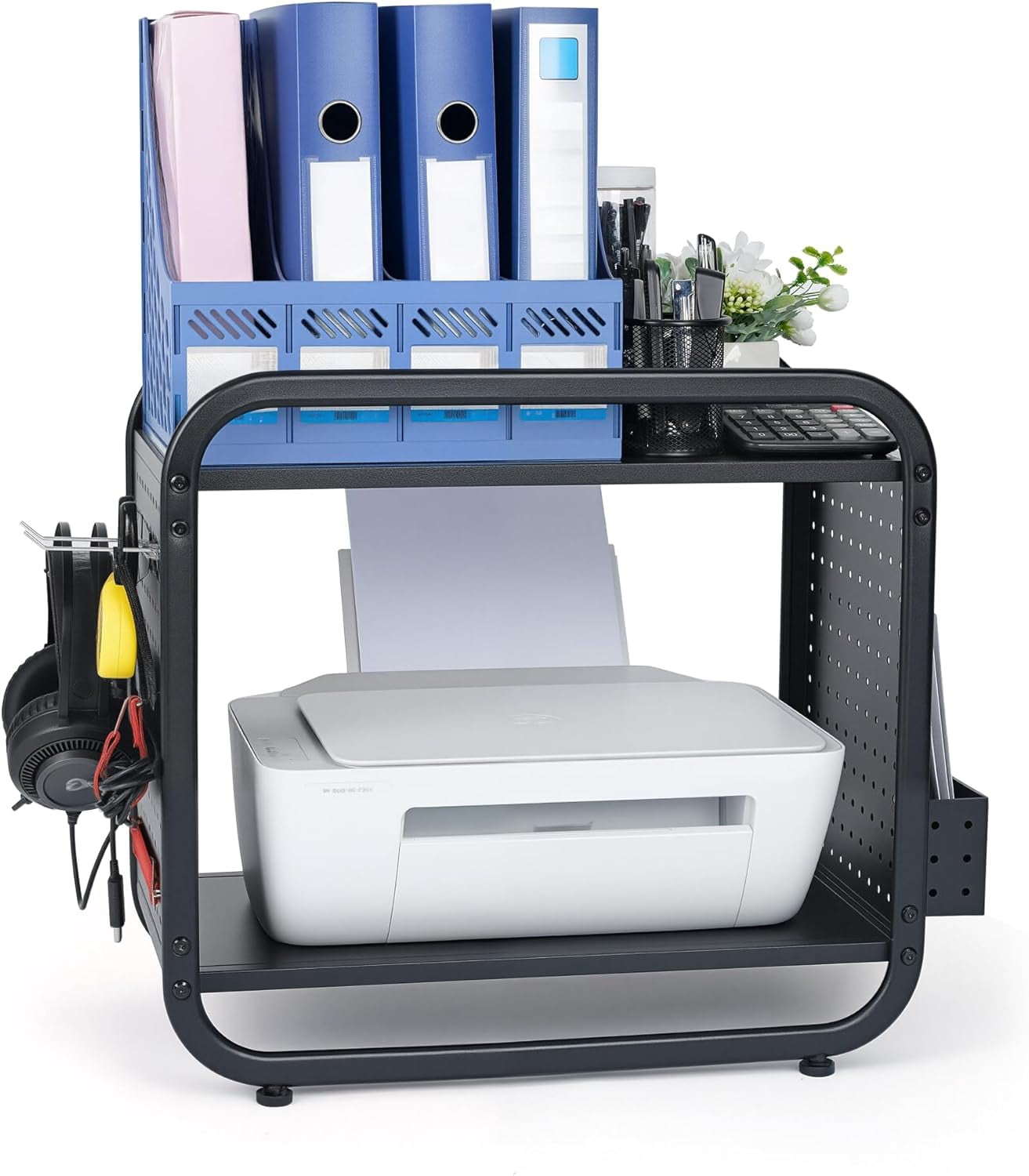 PLKOW Compact Multi-Functional Office Printer Storage Stand – Ideal for ...