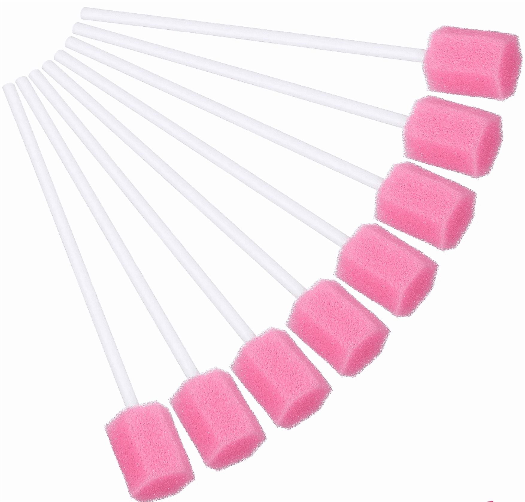 PLLFRLRT 100Pcs Disposable Oral Care Sponge Swab Baby Oral Cleaner Tool ...