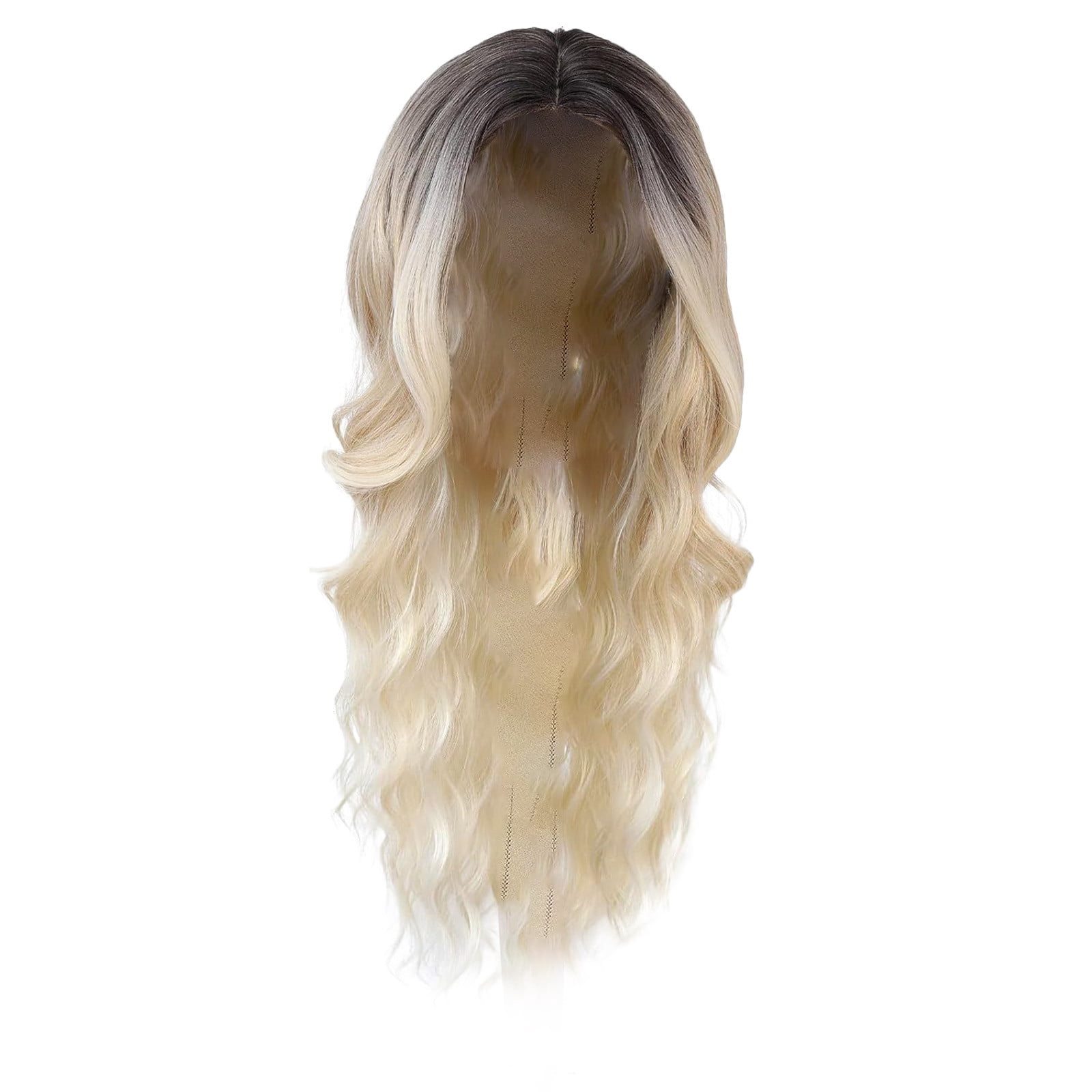 PLLFRLRT 26 Inch Body Wave Lace Front Wigs Human Hair Synthetic ...