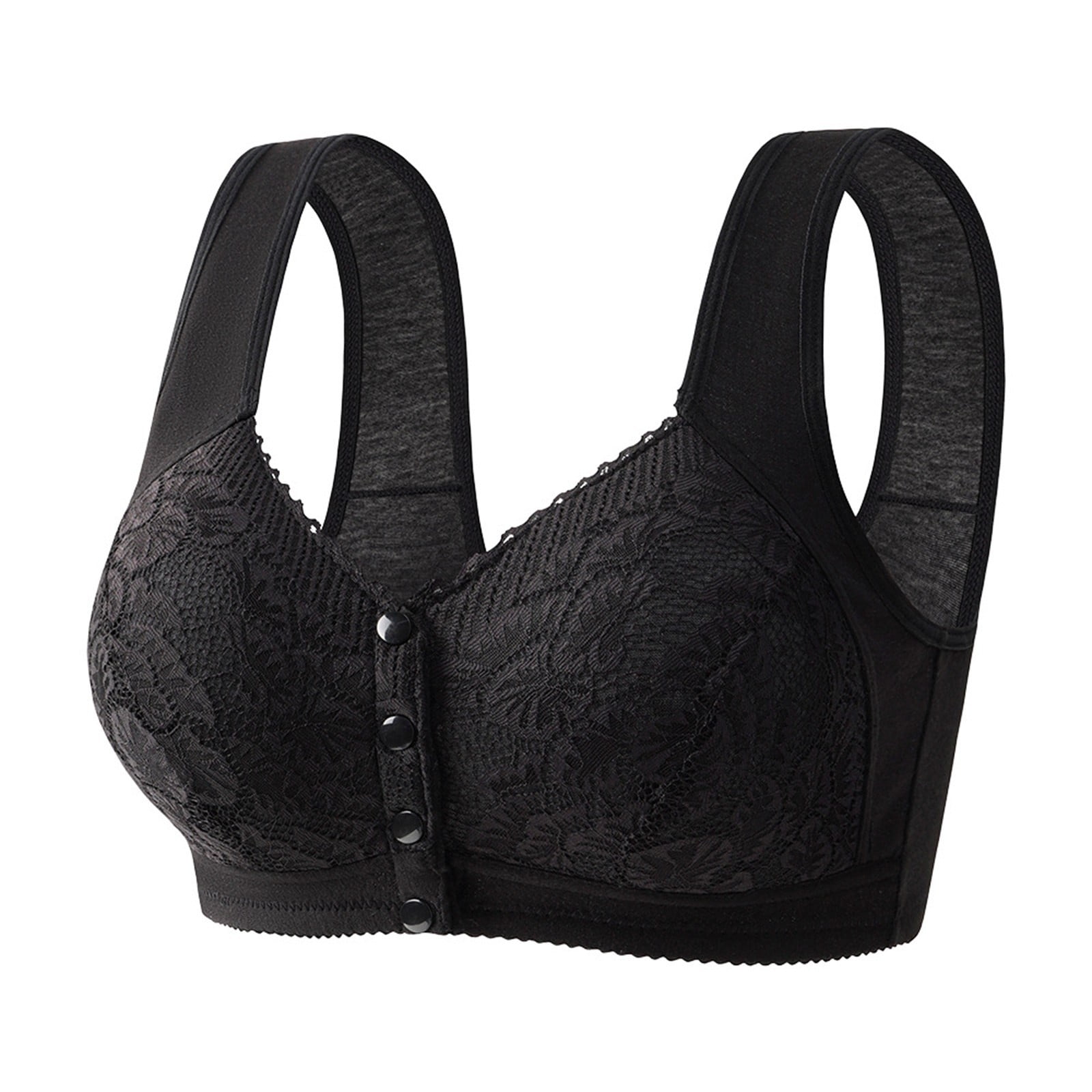 PLLFRLRT Bralettes for Women Front Close Bra Wireless Button Full ...