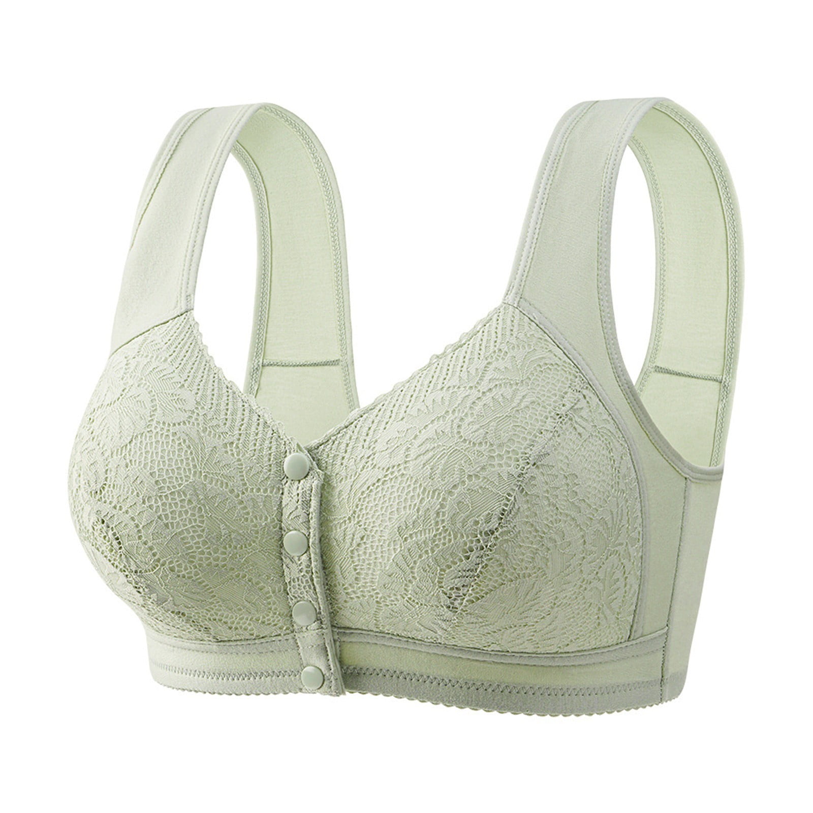 PLLFRLRT Bralettes for Women Front Close Bra Wireless Button Full ...