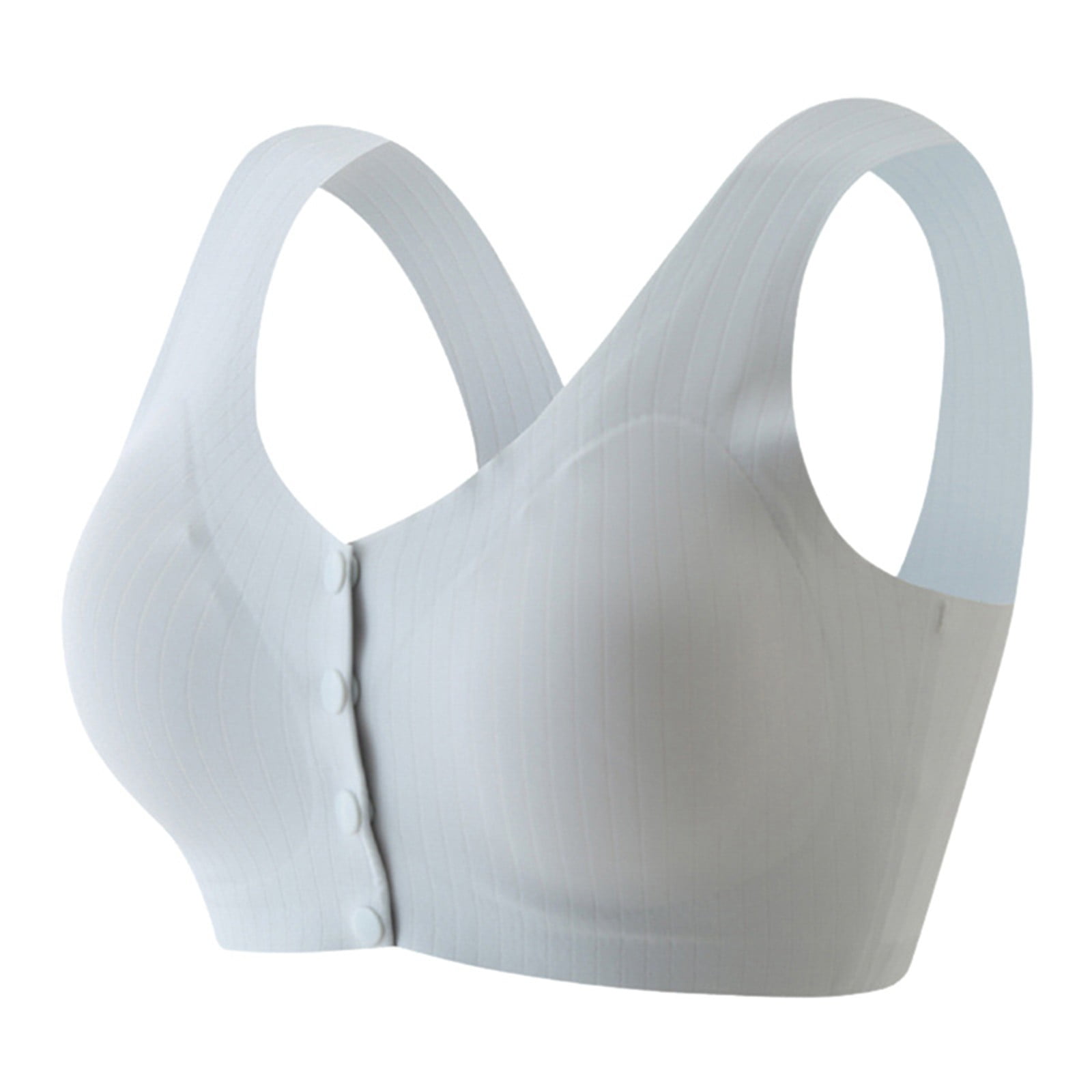 PLLFRLRT Bras for Older Women Front Closure Full Coverage No Steel Ring ...