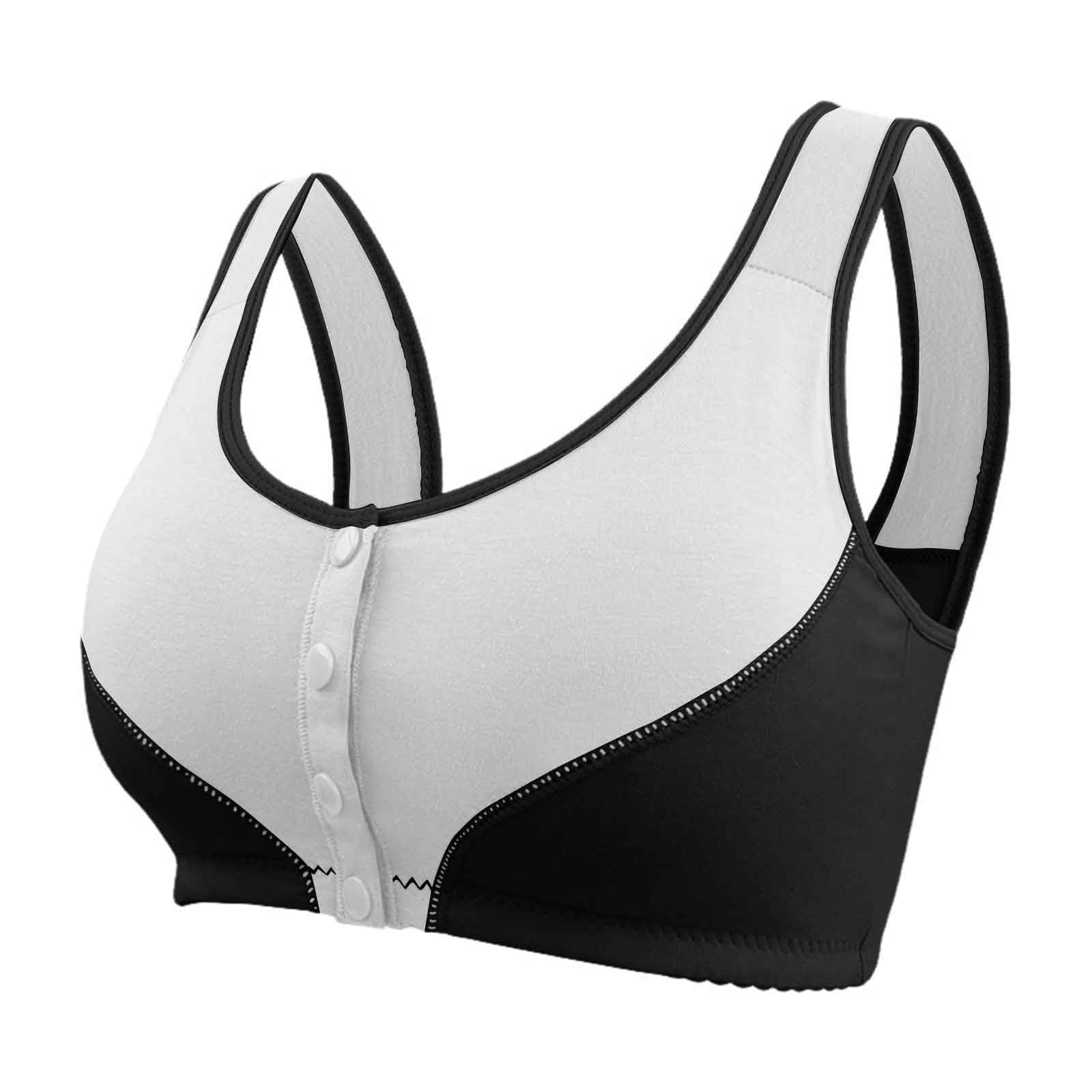 PLLFRLRT Bras for Women Front Button Bras Wireless Tank Top Mother Bra ...