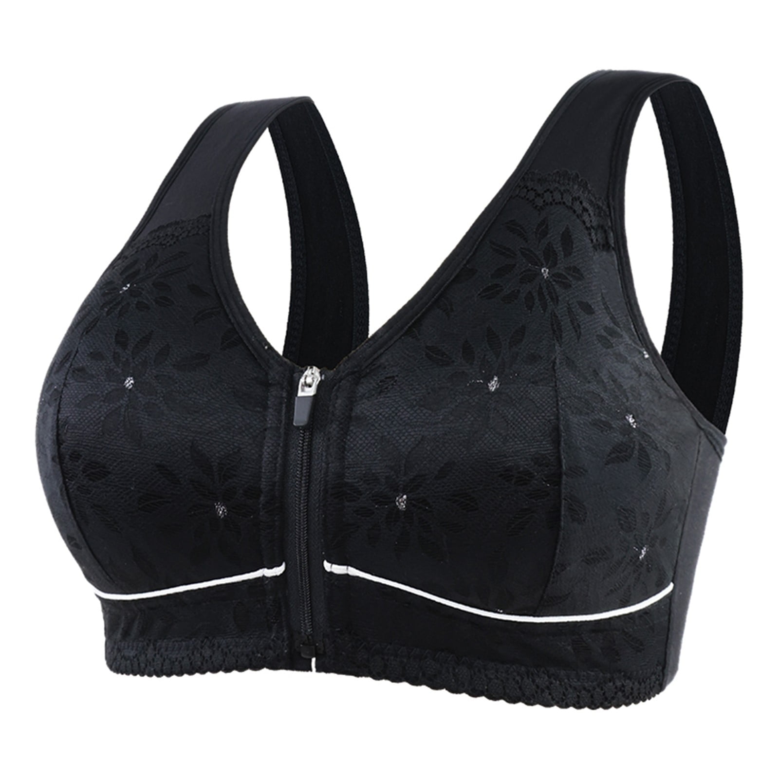 PLLFRLRT Front Closure Bras for Older Women Ladies No Steel Ring ...