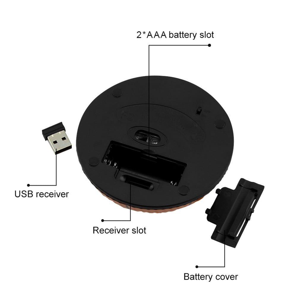 PLLFRLRT Gaming Wireless Mouse Basketball Ergonomic Mouses with Usb ...