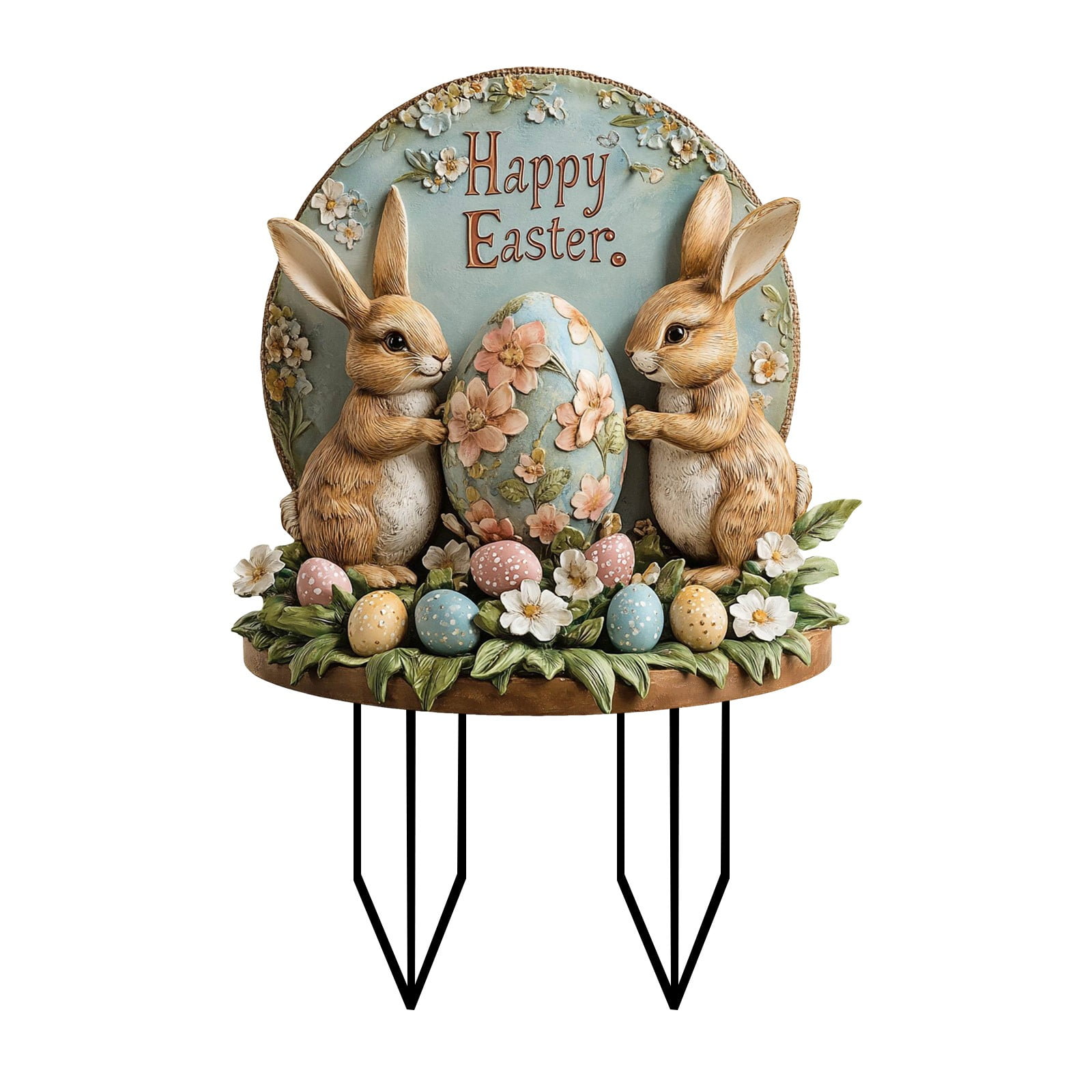 PLLFRLRT Garden Decor Matal Yard Decorations Outdoor Easter Decorations ...