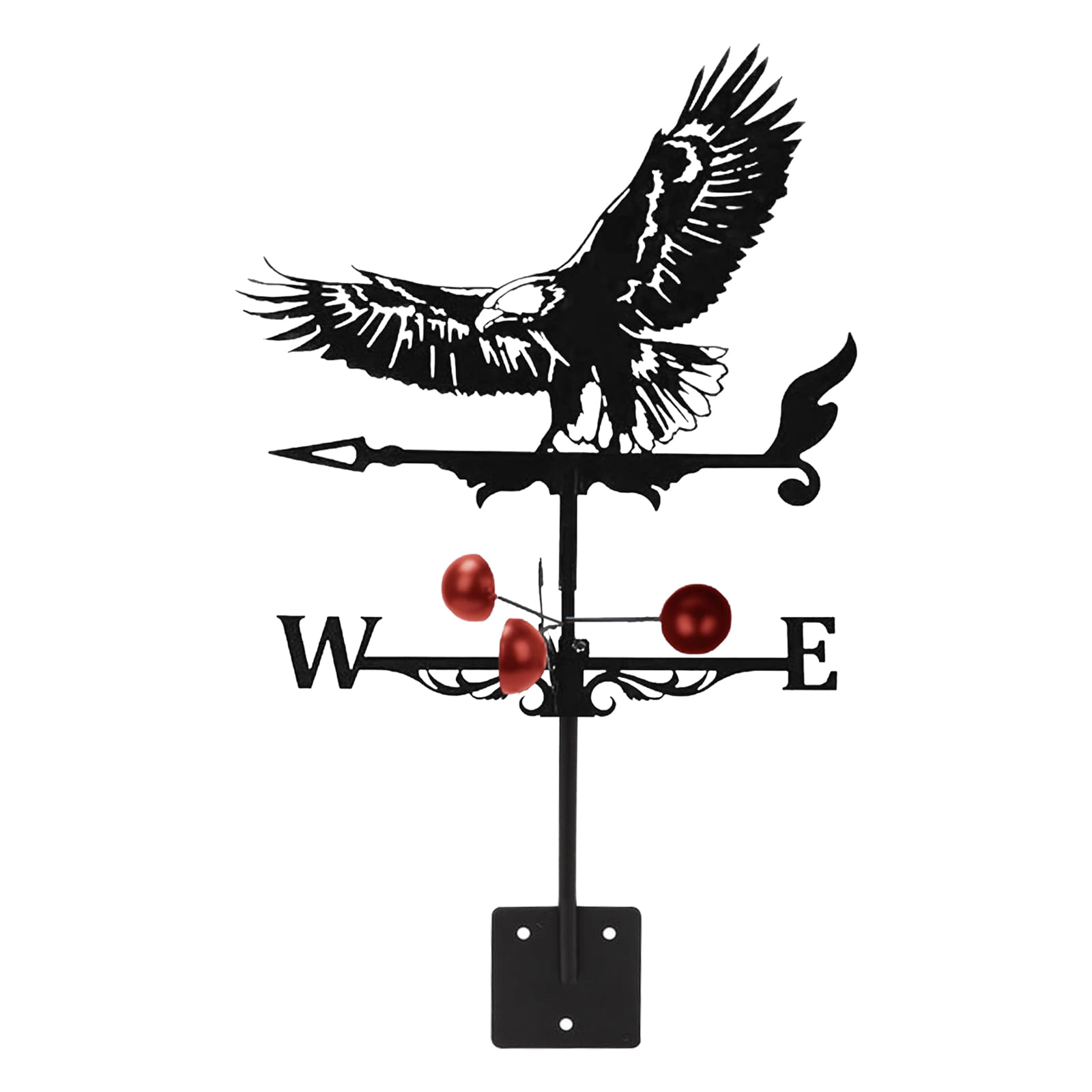 PLLFRLRT Garden Decor Metal Weather Vane Windmill for Yard Outdoor ...