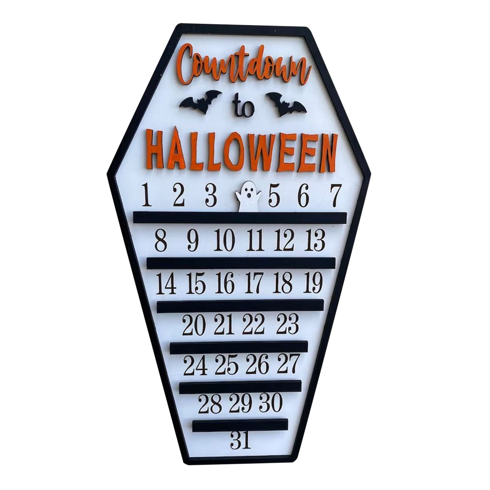 PLLFRLRT Halloween Decorations Indoor Advent Countdown Calendar Party ...
