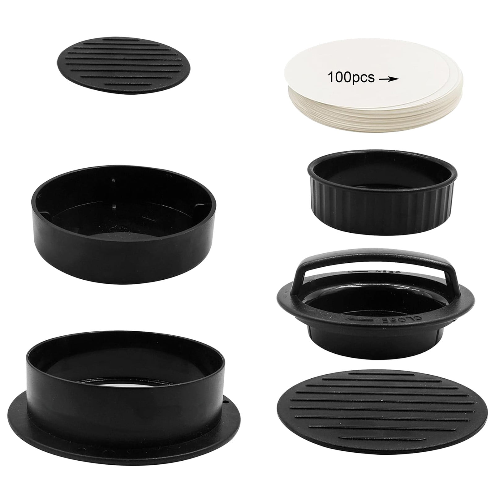 PLLFRLRT Hamburger Press Patty Maker Slider Meat Beef Veggie Hamburger ...