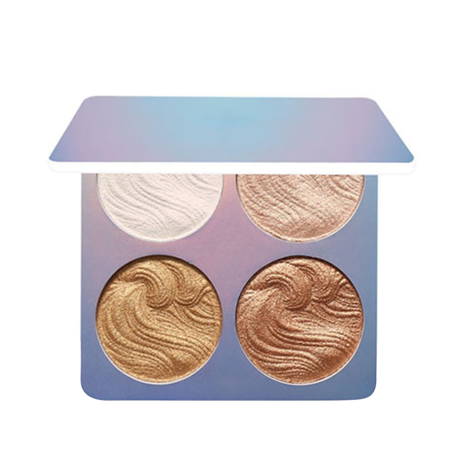 PLLFRLRT Highlighters Eyeshaodow Palettes 4 Colors High Gloss ...