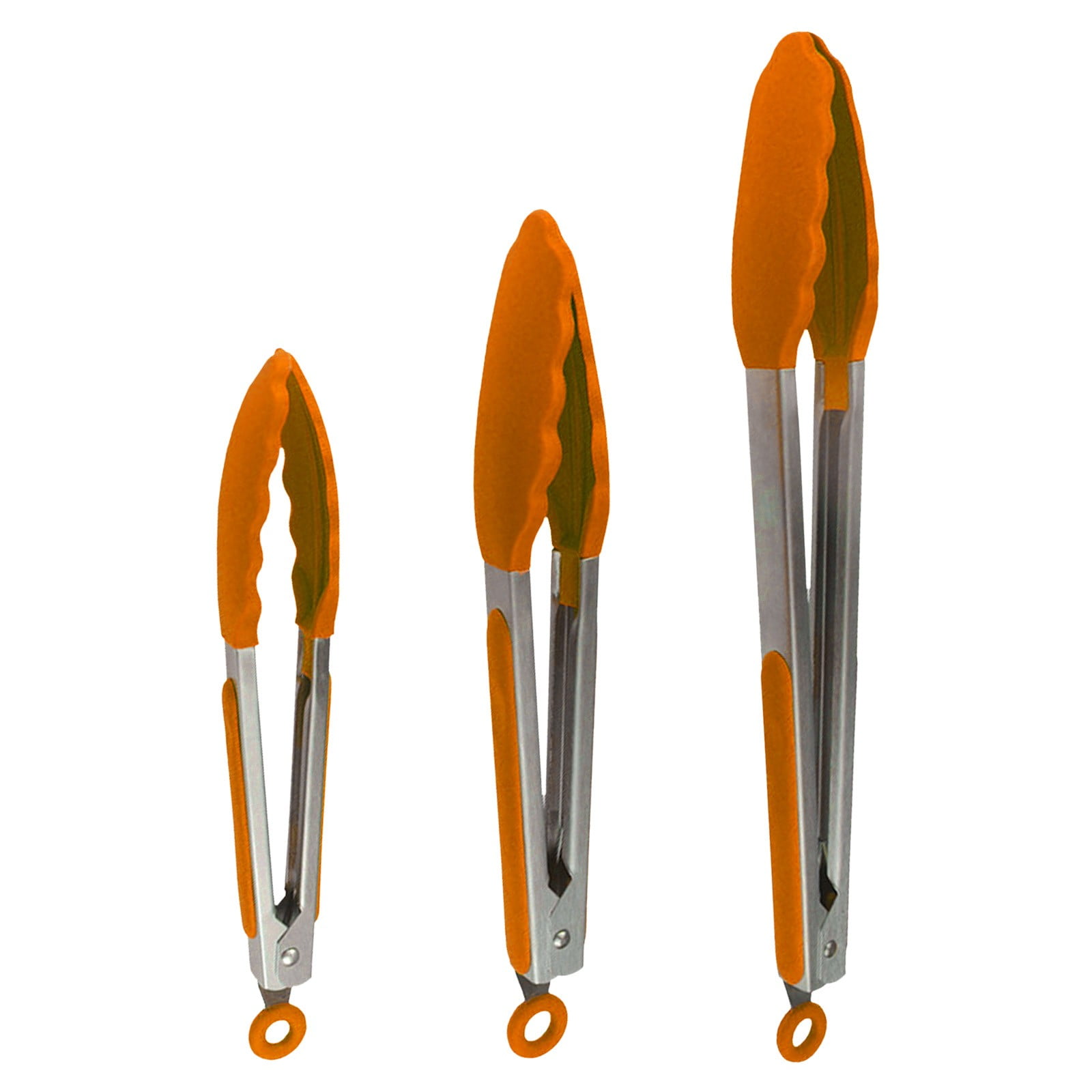 PLLFRLRT Kitchen Tongs with Silicone Tips Bbq Grill Tongs for Outdoor ...