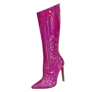 Women's Red Glitter Boots - Walmart.com