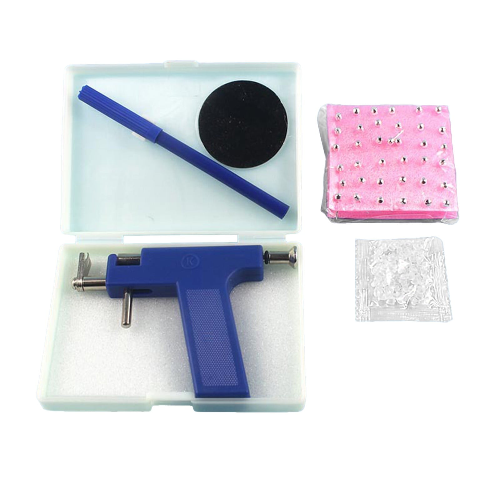 PLLFRLRT No Pain Nose Ear Piercing Kit with Stainless Steel Ear Stud ...