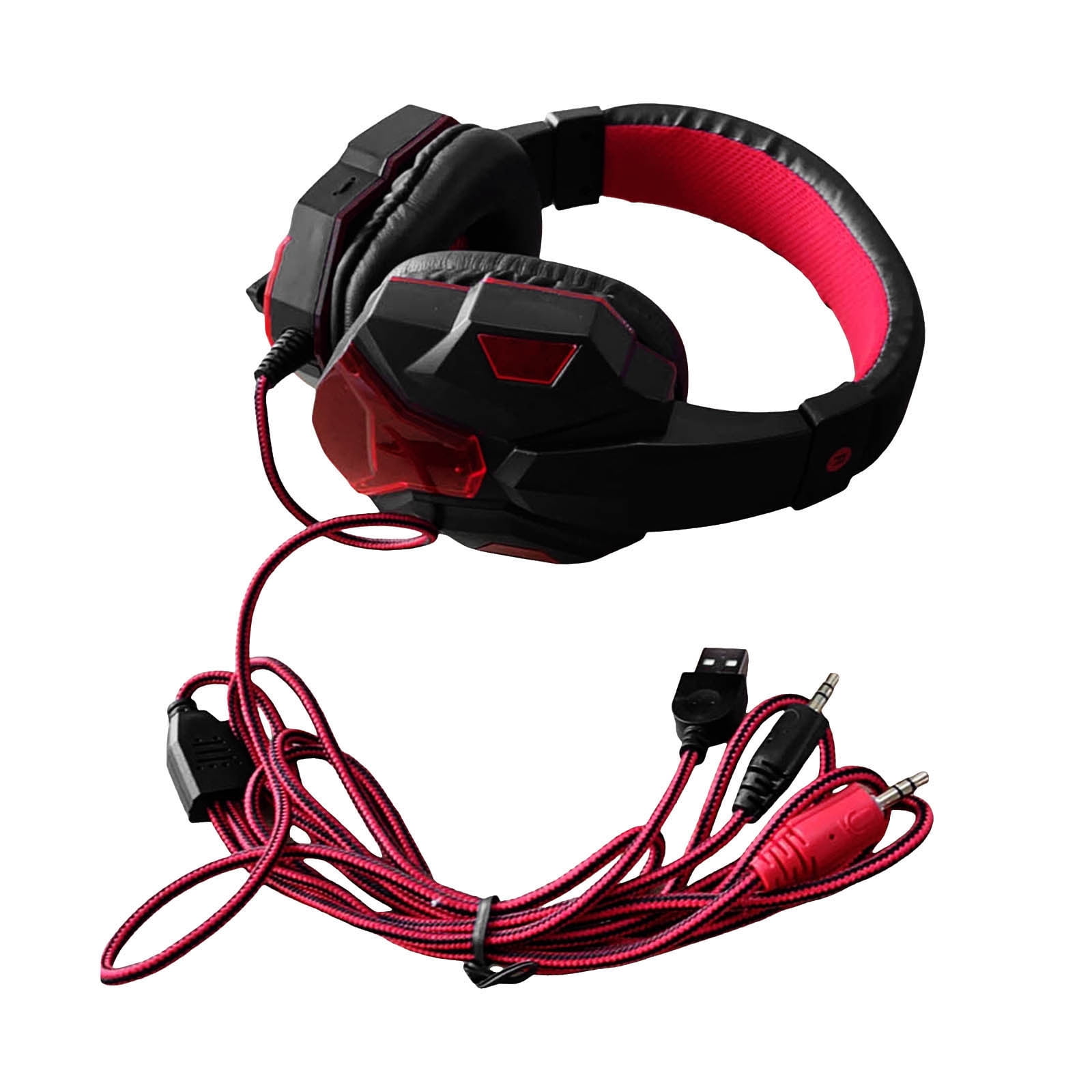 PLLFRLRT Over The Ear Headphones Wired Noise Cancelling Gaming Headset ...