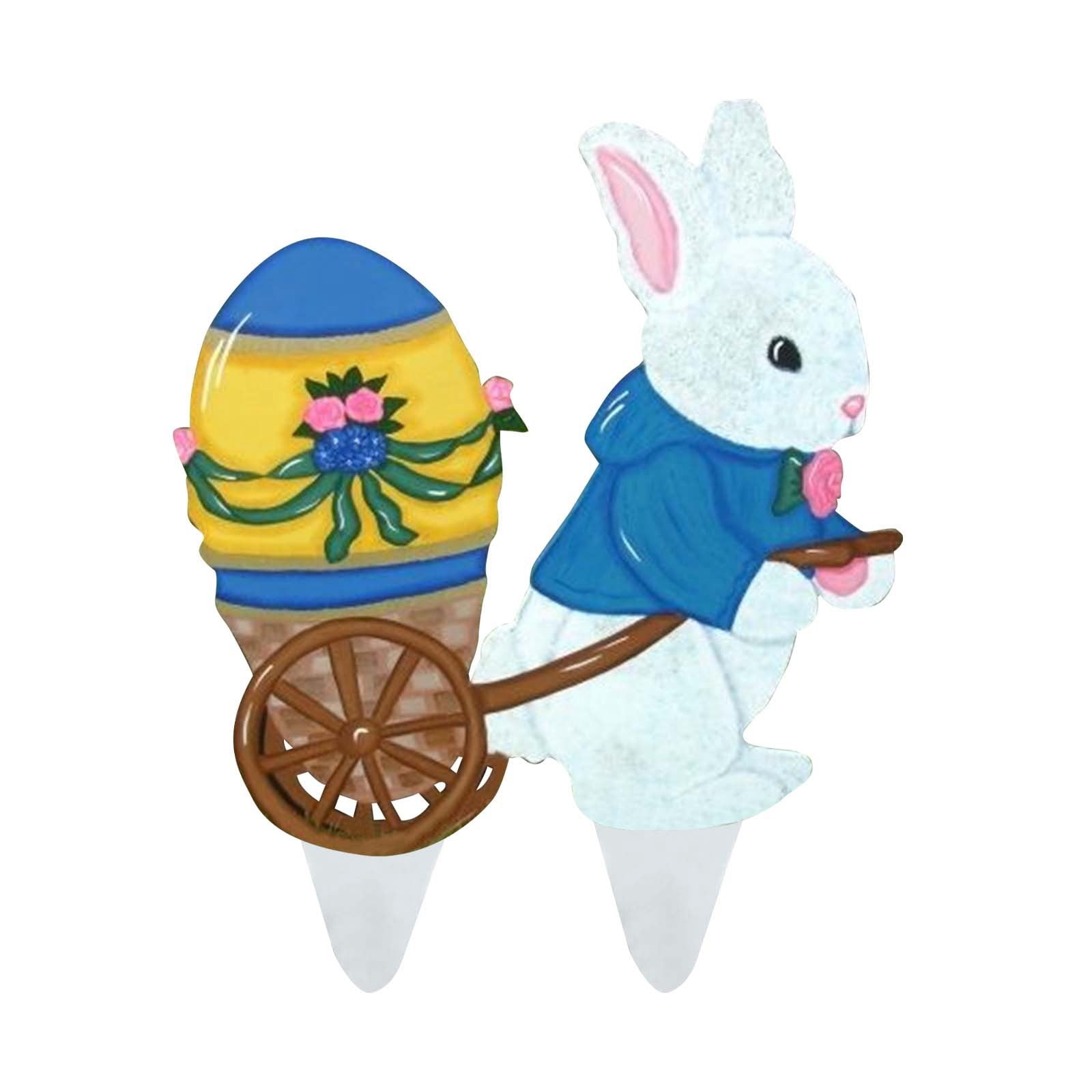 PLLFRLRT Wodden Garden Decor for Outside Easter Decoration Outdoor Yard ...