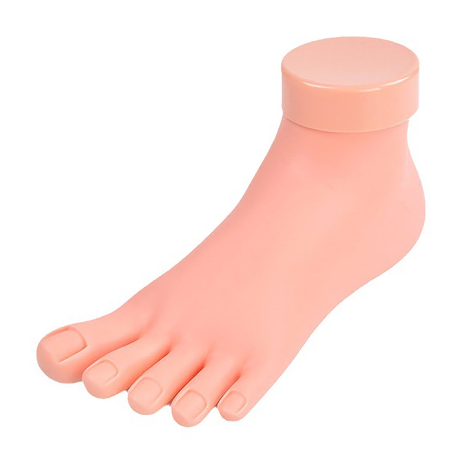 PLNQQB Foot Mannequin Silicone Fake Feet Model for Nail Practice Art ...