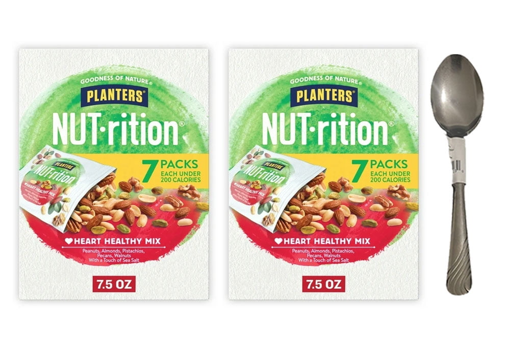 PLNTERS NUT-RITION Heart Healthy Nut Mix, Mixed Nuts, 1 oz Plastic ...