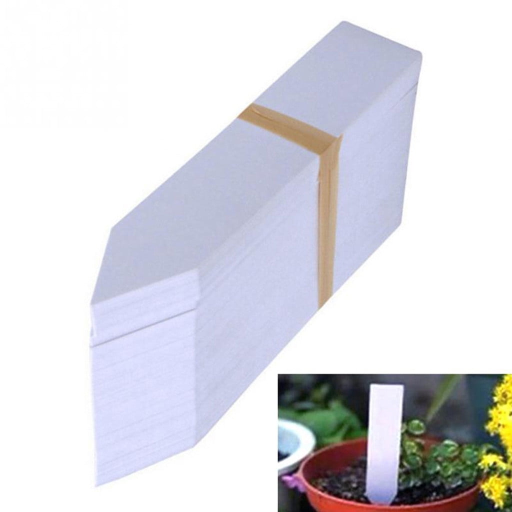 PLPPYFS 100 Pcs Plant Labels Tags, 4 Inch Plastic Plant Labels ...